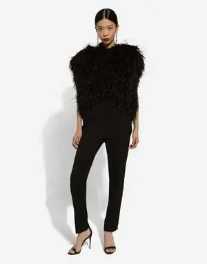 Dolce & Gabbana Ostrich Feather Bolero Jacket