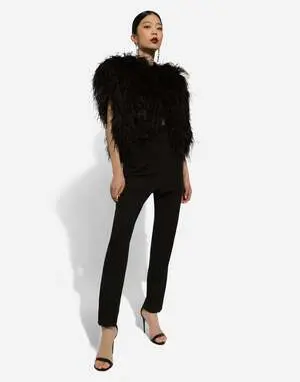 Dolce & Gabbana Ostrich Feather Bolero Jacket