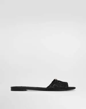 Dolce & Gabbana Ciabatta Flat - Black