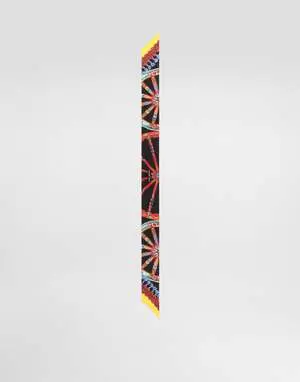 Dolce & Gabbana Carretto-print Silk Twill Bandeau - Multicolor