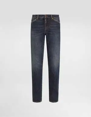 Dolce & Gabbana Skinny Fit Denim Trousers - Multicolor