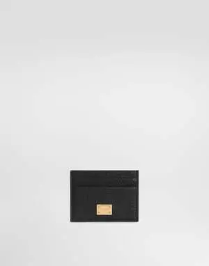 Dolce & Gabbana Calfskin Card Holder - Black