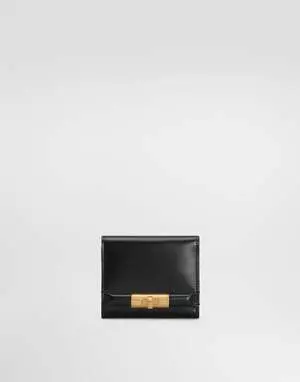 Dolce & Gabbana Marlene Wallet In Calfskin - Black