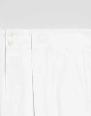 Dolce & Gabbana Stretch Cotton Gabardine Trousers