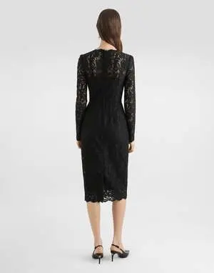 Dolce & Gabbana Cordonetto Lace Sheath Dress
