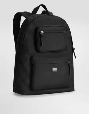 Dolce & Gabbana Nylon Backpack With Embroidery