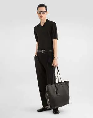 Dolce & Gabbana Silk Knit Polo Shirt