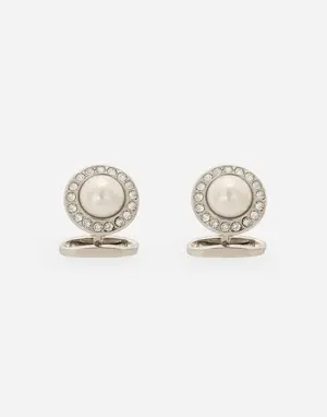 Dolce & Gabbana Rhinestone Cufflinks