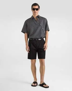 Dolce & Gabbana Polka Dot-print Linen Shirt