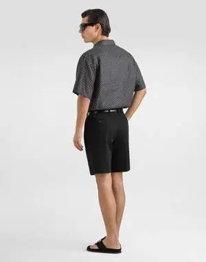 Dolce & Gabbana Polka Dot-print Linen Shirt