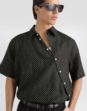 Dolce & Gabbana Polka Dot-print Linen Shirt