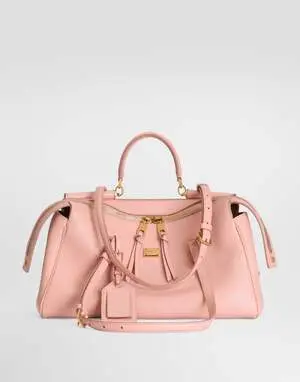 Dolce & Gabbana Medium Vittoria Handbag In Calfskin - Pink