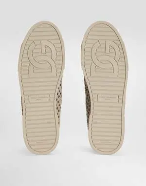 Dolce & Gabbana Portofino Woven Leather Sneakers