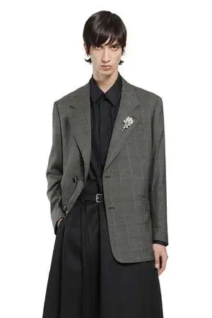 Simone Rocha Notch Lapel Blazer With Embroidery