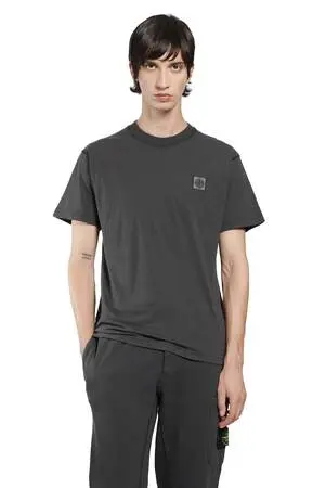 Stone Island 2100026 Cotton Jersey 'fissato' Effect T-shirt - Black