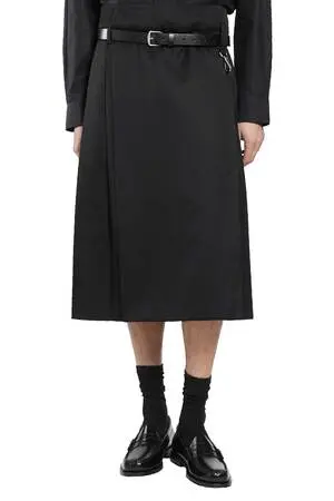 Simone Rocha Tailored Clip Kilt In Wool Twill