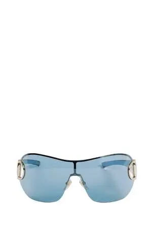 Gucci Frameless Mask Sunglasses - Blue