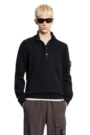 Stone Island 5100040 Lambswool Sweater - Black