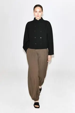 Cos Pleated Crepe Balloon Pants - Beige