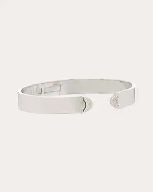WYLD BOX Diamond Pavé Doppia Luna Slim Cuff