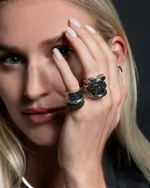 WYLD BOX Diamond Pavé Luna Ring