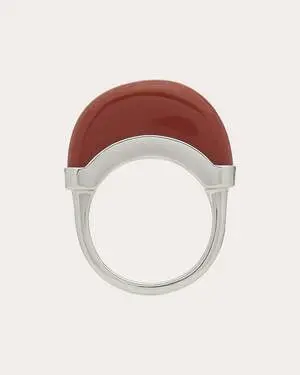 WYLD BOX Jasper Luna Ring - Red