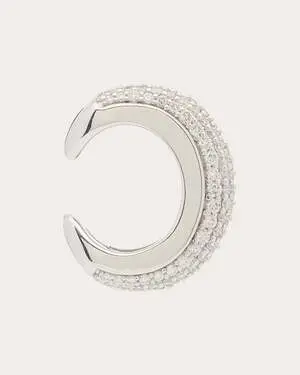 WYLD BOX Diamond Pavé Luna Ear Cuff