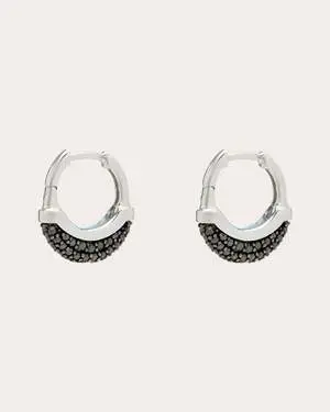 WYLD BOX Diamond Luna Hoop Earrings