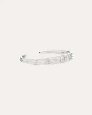 WYLD BOX Sterling White Topaz Cuff