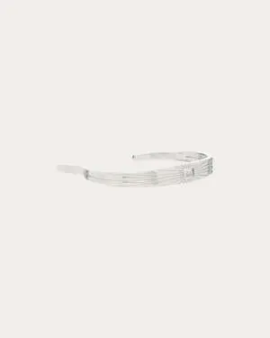 WYLD BOX Sterling White Topaz Cuff