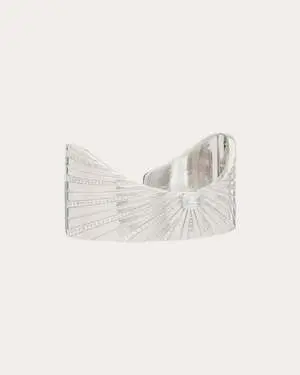 WYLD BOX Ray Of Light Majestic Cuff With White Topaz