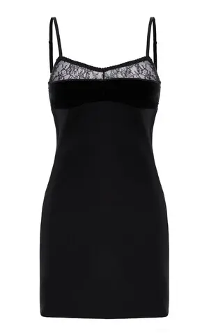 AURELIANA Lace-trimmed Mini Dress