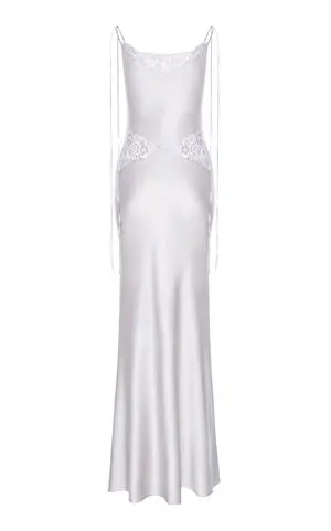 AURELIANA Astra Silk Satin Maxi Dress