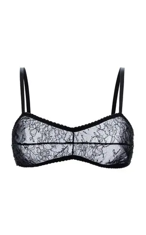 AURELIANA Chantilly Lace Bralette - Black