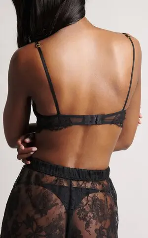 EVANGELISTA LINGERIE Agatha Wired Leavers Lace Balconette Bra