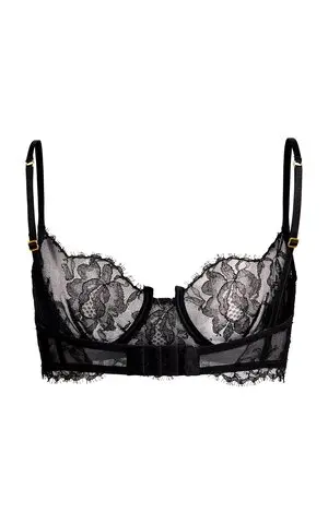 EVANGELISTA LINGERIE Agatha Wired Leavers Lace Balconette Bra