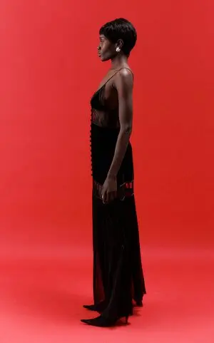 SLEEPING WITH JACQUES Kimberley Silk-blend Lace Maxi Dress