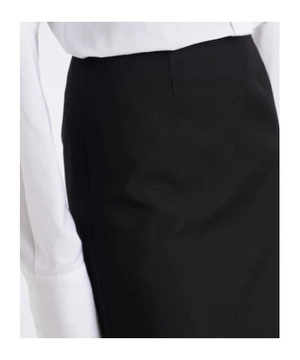 SHUSHU/TONG Ruffled Wool And Silk Midi Skirt