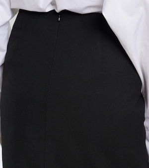 SHUSHU/TONG Ruffled Wool And Silk Midi Skirt