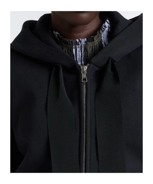 PATOU Cotton Zip-up Hoodie With Peplum Detail