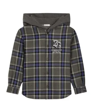 Dolce & Gabbana Plaid Hooded Shirt