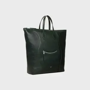 Celine Vertical Cabas Luggage In Shiny Calfskin