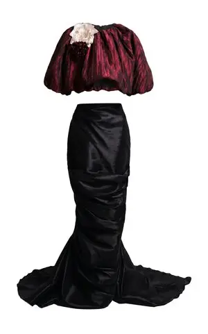 SALMA OSMAN Voluminous Sleeve Maxi Set - Multi