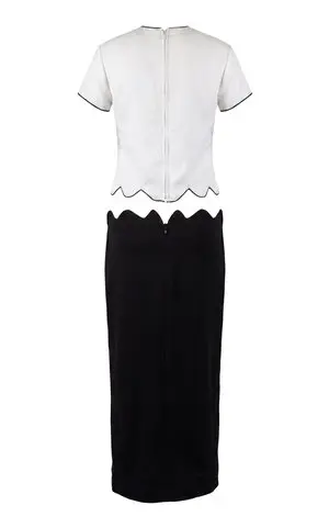 SALMA OSMAN Scalloped Maxi Set