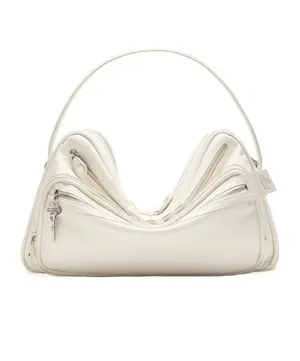 Acne Studios Cameroon Leather Shoulder Bag - Cream