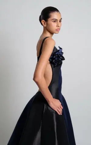 SALMA OSMAN Open-back Maxi Dress
