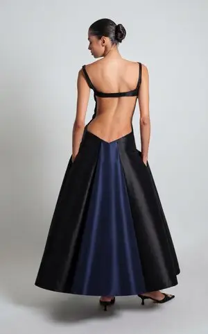SALMA OSMAN Open-back Maxi Dress