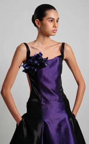 SALMA OSMAN Open-back Maxi Dress