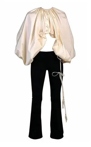 SALMA OSMAN Draped High-neck Set - Multi