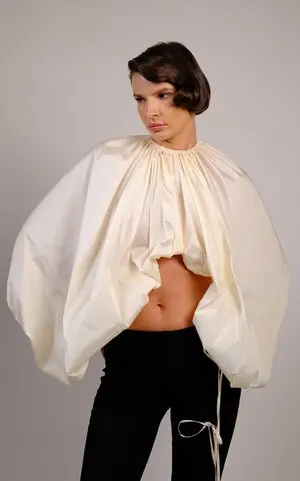 SALMA OSMAN Draped High-neck Set